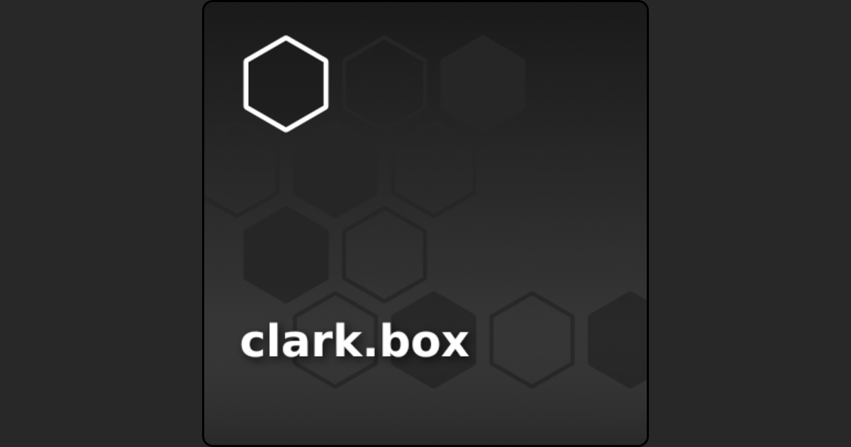 clark.box - Profile | .box